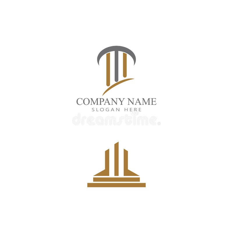 Column Icon Logo Template Vector Stock Vector - Illustration of column ...