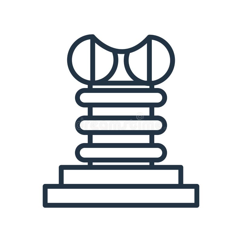 Column Icon Vector Isolated on White Background, Column Sign Stock ...