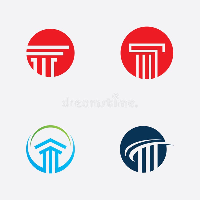 Column Icon Vector Logo Template Illustration Design Stock Vector ...