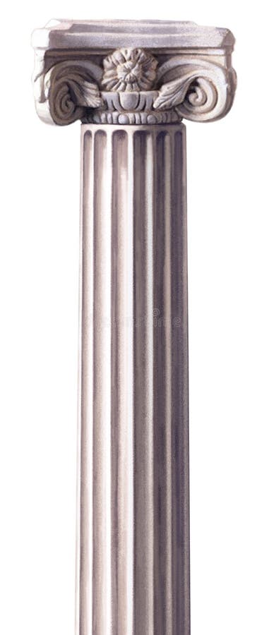 Column Illustration, Isolated on White Background Stock Illustration ...