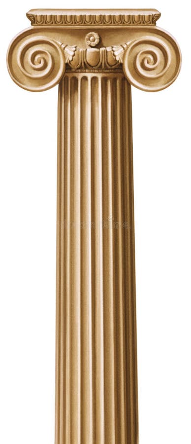 Column Illustration, Isolated on White Background Stock Illustration ...