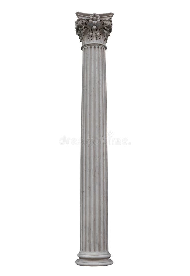 Column Isolated on White Background Stock Image - Image of background ...