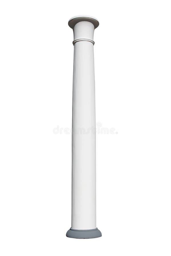 Column Isolated on White Background Stock Image - Image of background ...