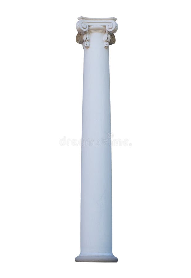 Column Isolated on a White Background Stock Photo - Image of isolated ...