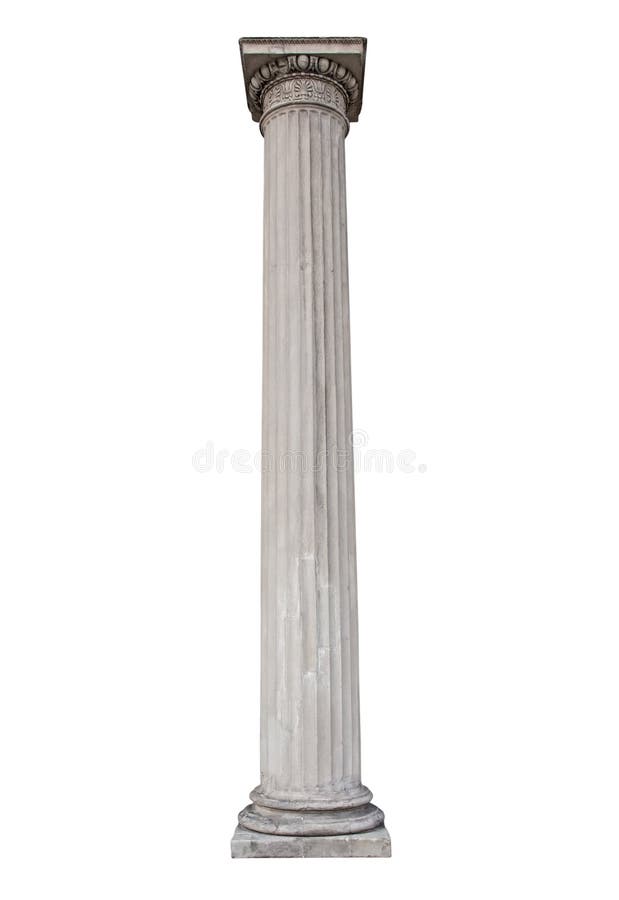 Golden stone column stock image. Image of library, architectural - 503763