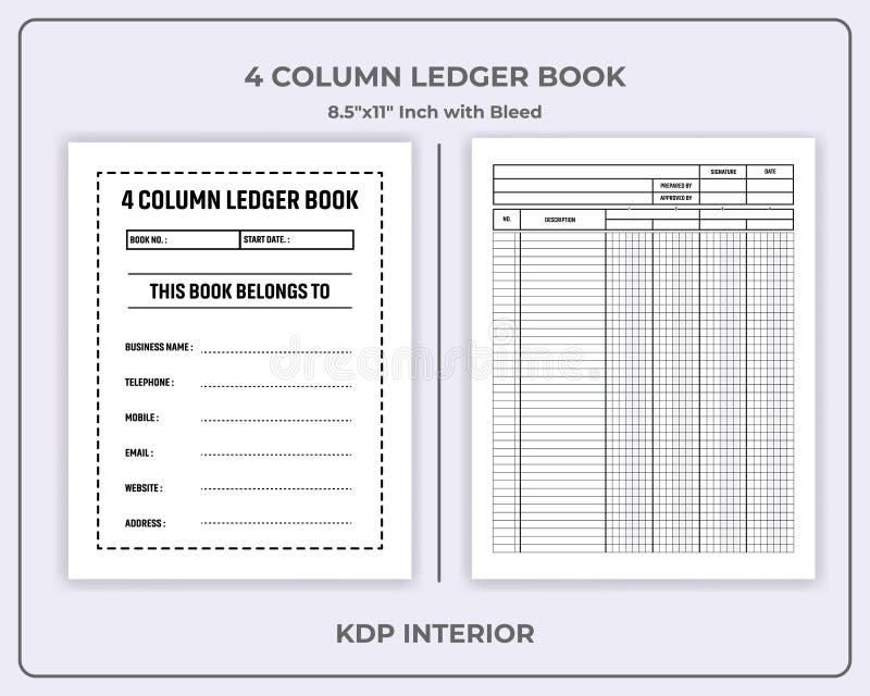 Column Ledger Stock Illustrations – 14 Column Ledger Stock ...