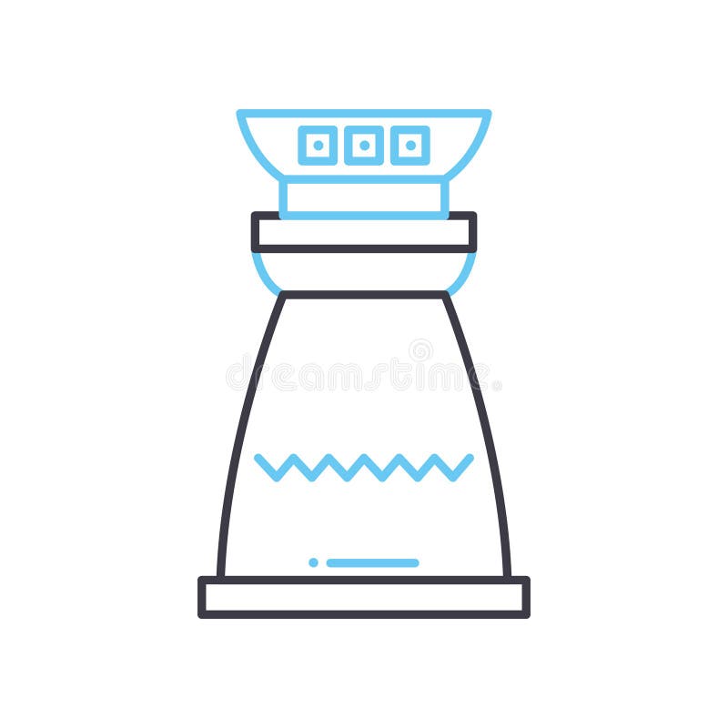 Column Line Icon, Outline Symbol, Vector Illustration, Concept Sign ...