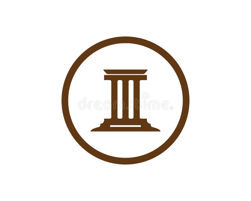 Column Logo Template stock vector. Illustration of architecture - 136646379
