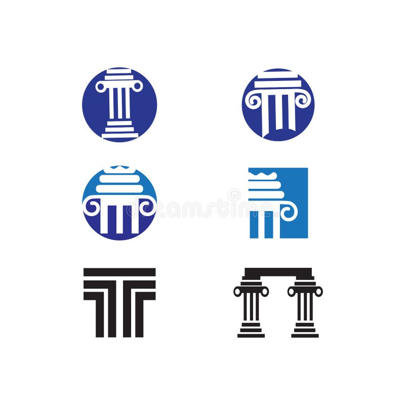 Column Logo Template Vector Icon Illustration Design Stock Vector ...