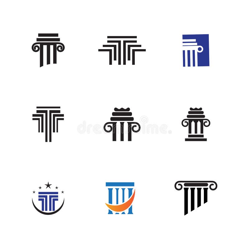 Column Logo Template Vector Icon Illustration Design Stock Vector ...
