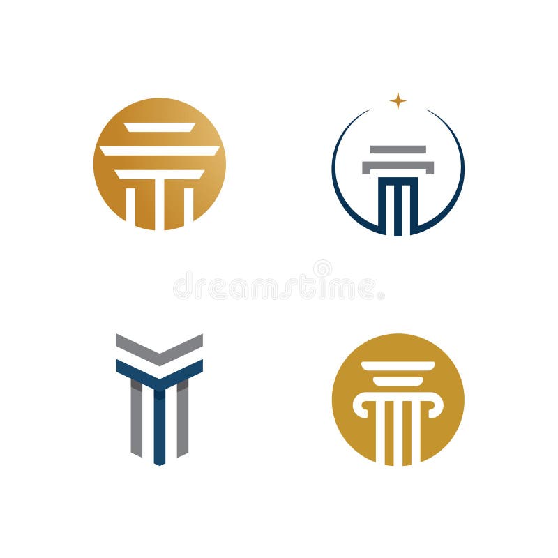 Column Logo Template Vector Symbol Stock Vector - Illustration of ...