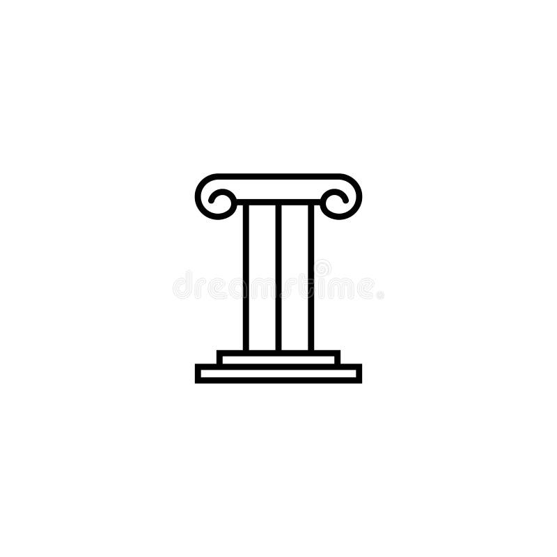 Column logo stock vector. Illustration of construction - 252031572