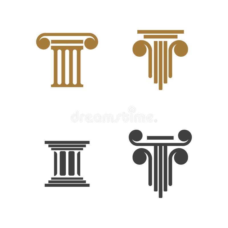 Column Logo Vector Symbol Template Stock Vector - Illustration of ...