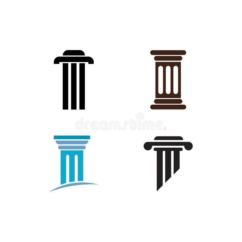 Column Logo vector stock vector. Illustration of pillar - 140617732