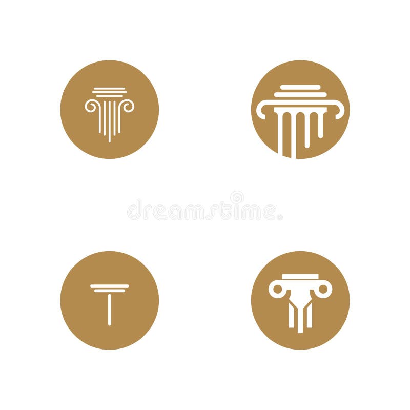 Column Logo Vector Template Symbol Element Design Stock Vector ...