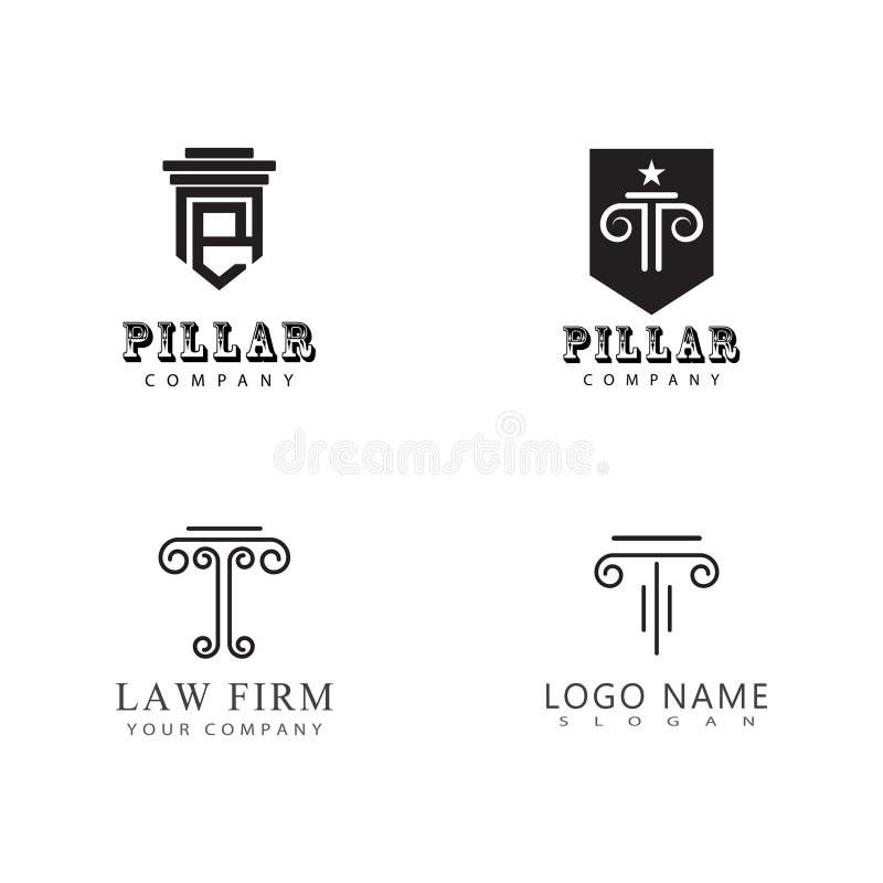 Column Logo Vector Template Symbol Element Design Stock Vector ...