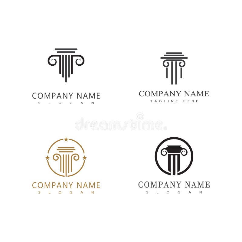 Column Logo Vector Template Symbol Element Design Stock Vector ...
