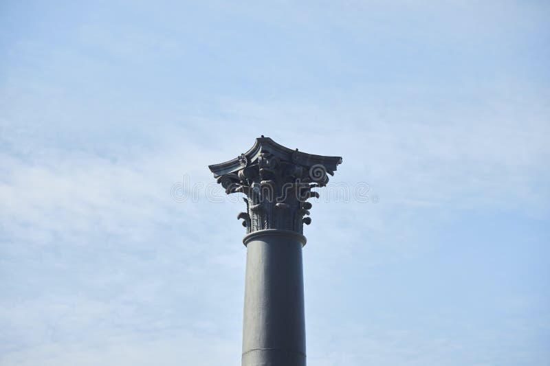 The Column is Made of Cast Iron. Metal Casting of the Early 20th ...