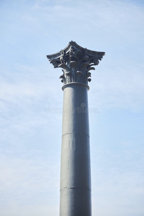 The Column is Made of Cast Iron. Metal Casting of the Early 20th ...