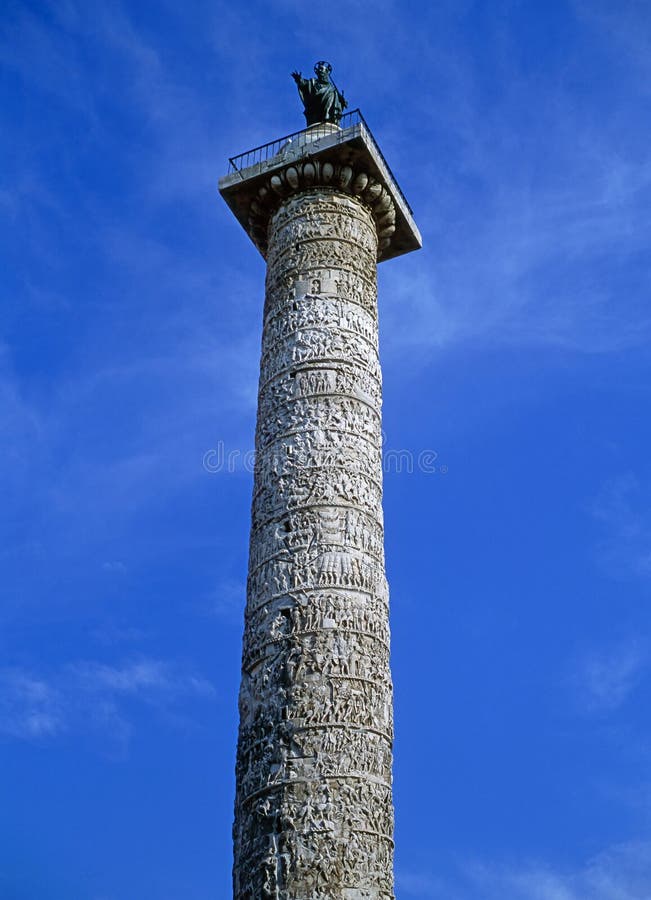 Column of Marcus Aurelius stock image. Image of colonna - 33819741
