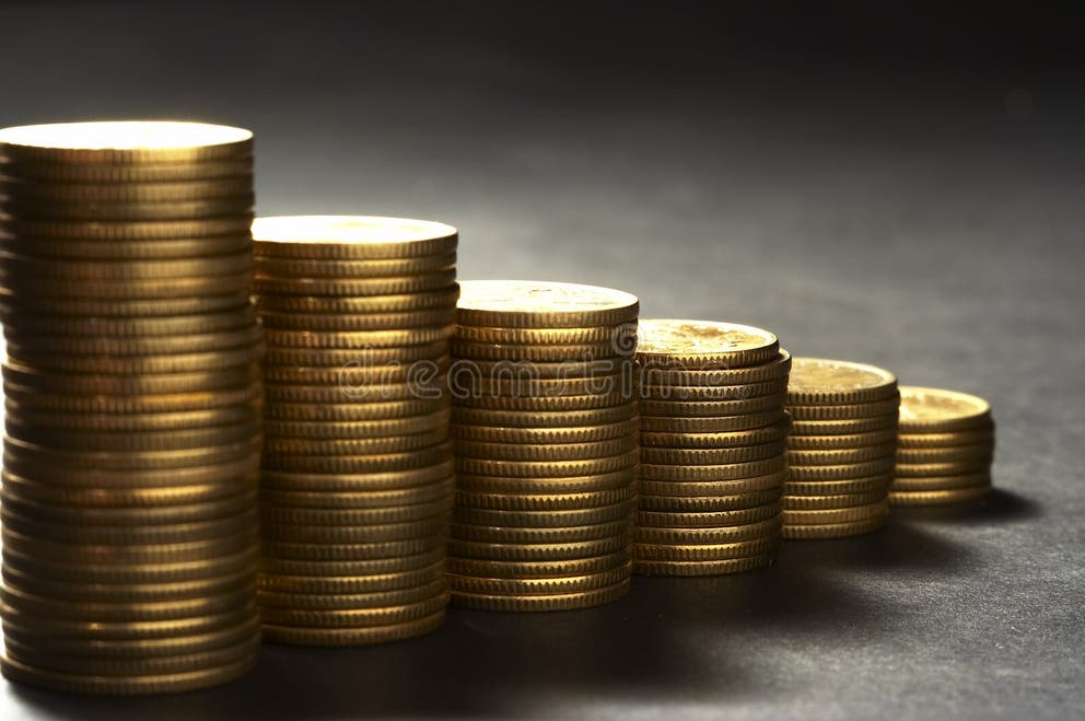 Column from money stock photo. Image of graph, column, gain - 491570