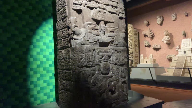 Mayan Column at the American Museum of Natural History in New York (USA ...
