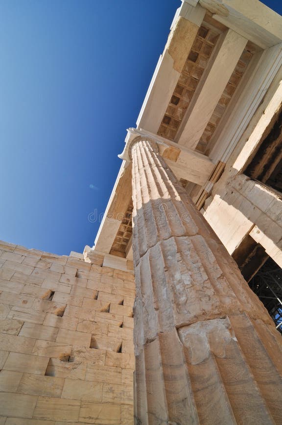 Column of the Parthenon stock photo. Image of conservation - 10922610