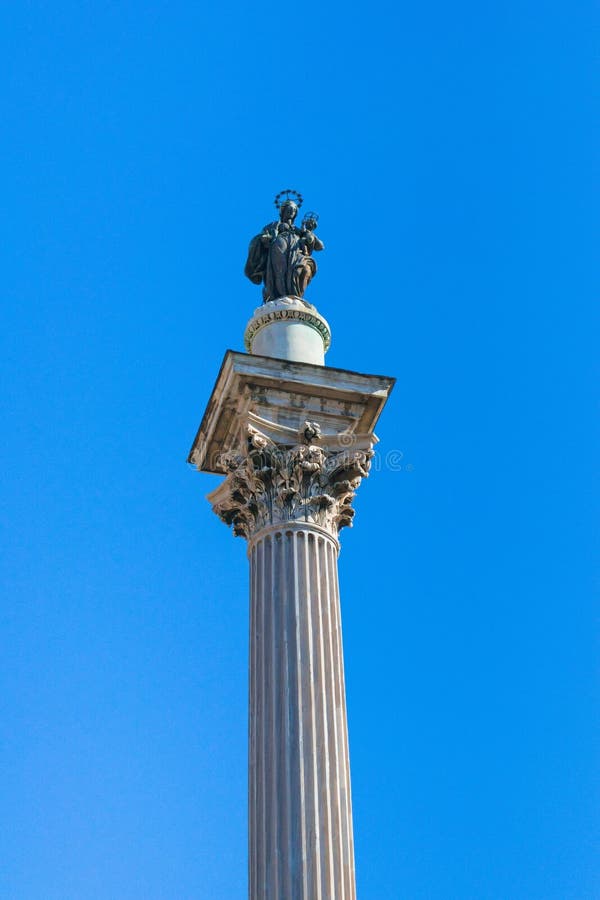 The Column of Peace, Located in Front of Basilica Santa MAria Maggiore ...