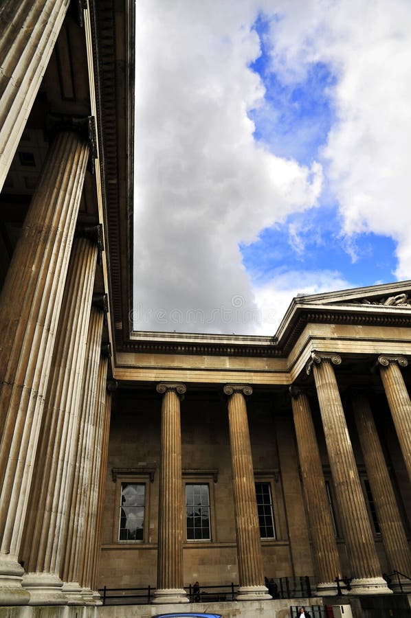 Column Pillar - British Museum - London Stock Image - Image of landmark ...
