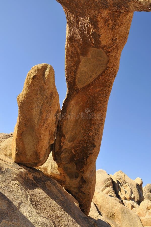 Column Rock at National Park Stock Image - Image of daylight, desert ...