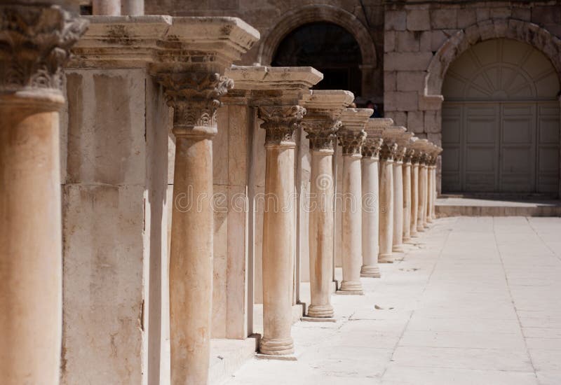 Column Ruins stock photo. Image of ancient, middle, petra - 22906578