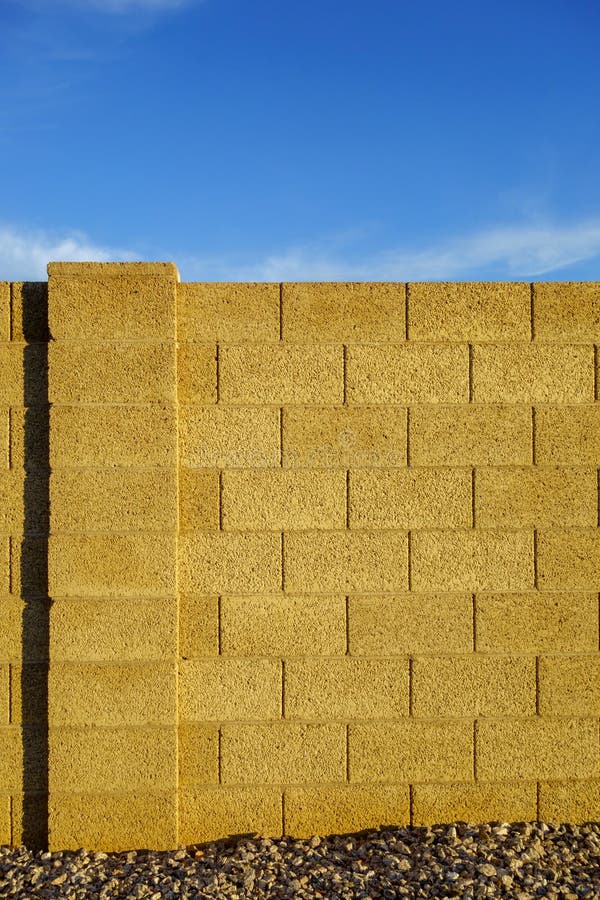 Column with a Segment of Block Fence Stock Photo - Image of ...