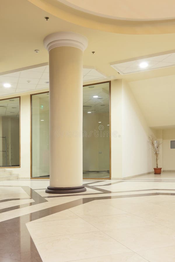 Column of a shopping mall stock photo. Image of mall - 21548210