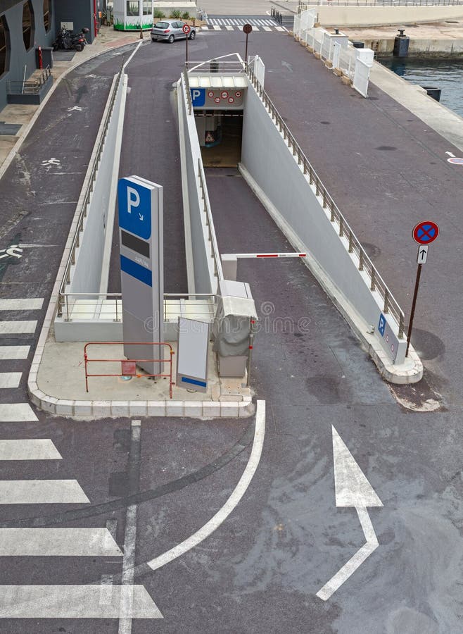 Underground Parking Way stock photo. Image of underground - 269669936