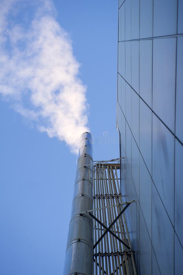 Column of smoke stock image. Image of factory, background - 82635957