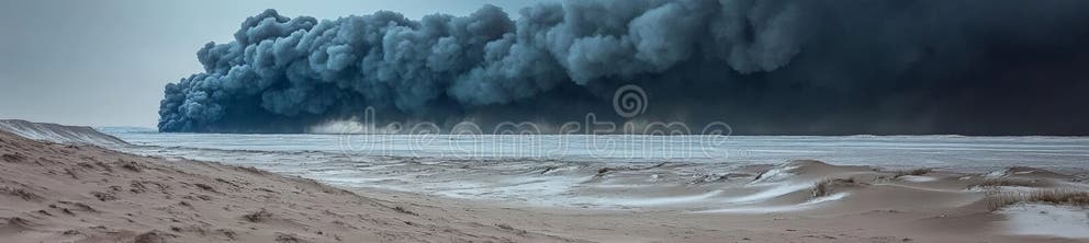 Column of Smoke from the City Fireplace Stock Image - Image of burning ...