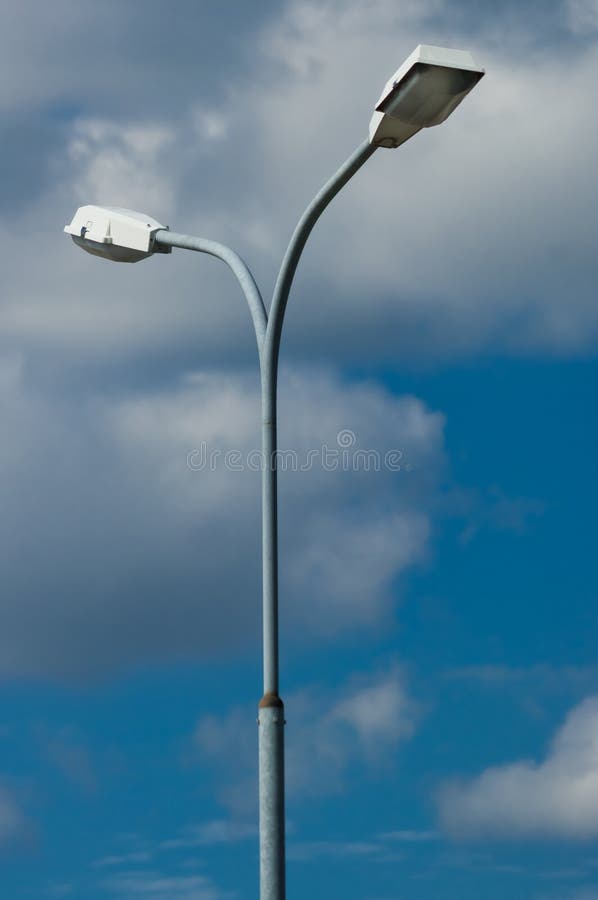 A Column of Some Public Lighting. Stock Photo - Image of mast ...