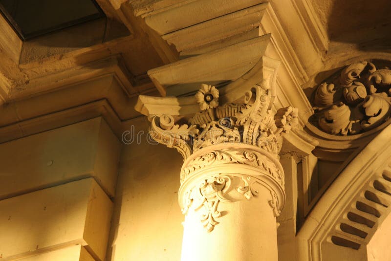 Column, Structure, Carving, Ceiling Stock Photo - Image of carving ...