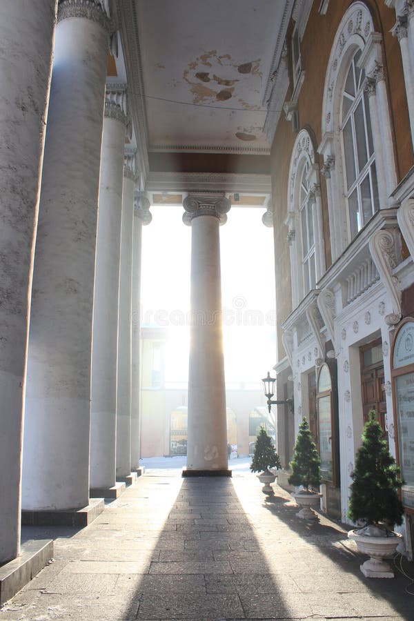 Column in the sun stock image. Image of glare, column - 48708829