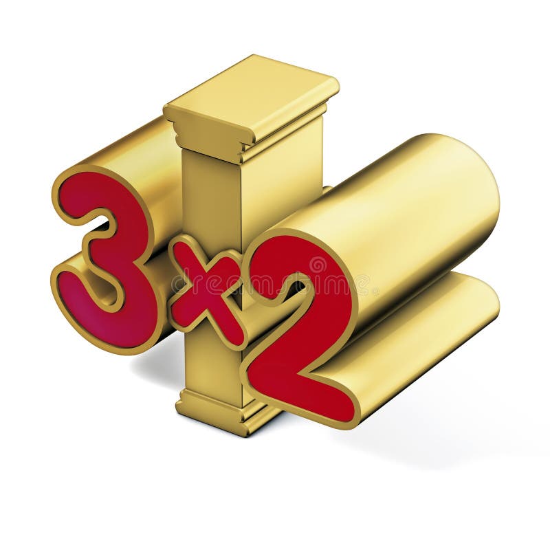 Column three for two stock illustration. Illustration of promotion ...