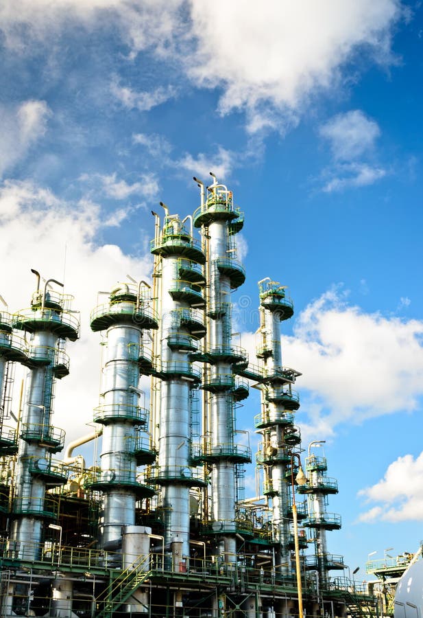Column Tower in Petrochemical Plant .. Stock Photo - Image of petroleum ...