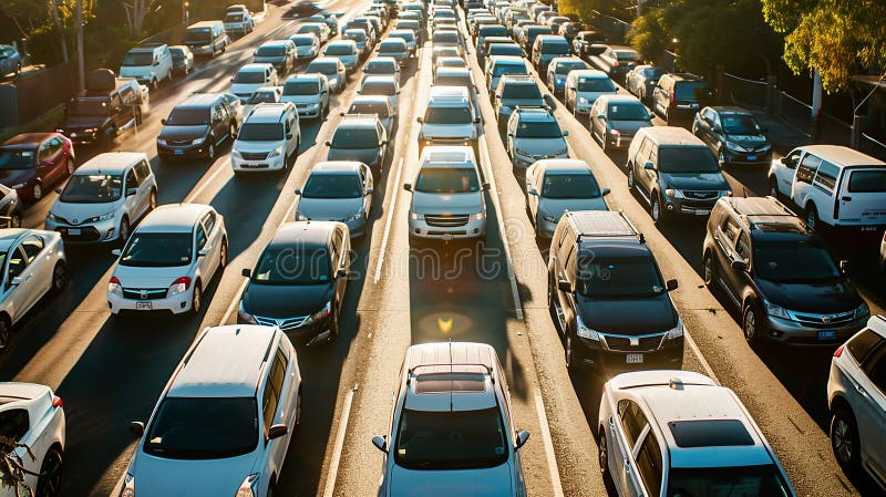A Column of Vehicles at the Demonstration. Stock Image - Image of ...