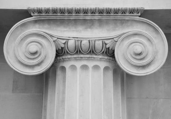 Columna clásica imagen de archivo. Imagen de horizontal - 6723849