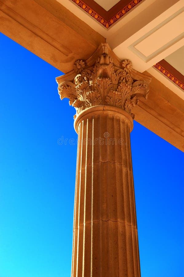 Columna Del Corinthian En Greenwich Imagen de archivo - Imagen de ...