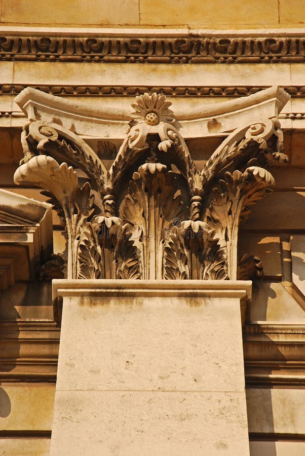 Columna Del Corinthian En Greenwich Imagen de archivo - Imagen de ...