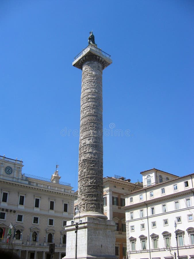 Columna Del ` S De Trajan, Roma, Italia Este Edificio Cuenta La ...