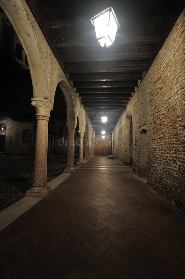 Columnade (Mantova) stock image. Image of artistic, tower - 17410275