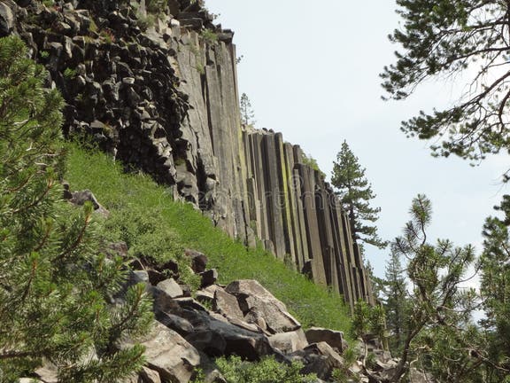 Columnar Basalt Landscape at Devil S Postpone National Monument Stock ...