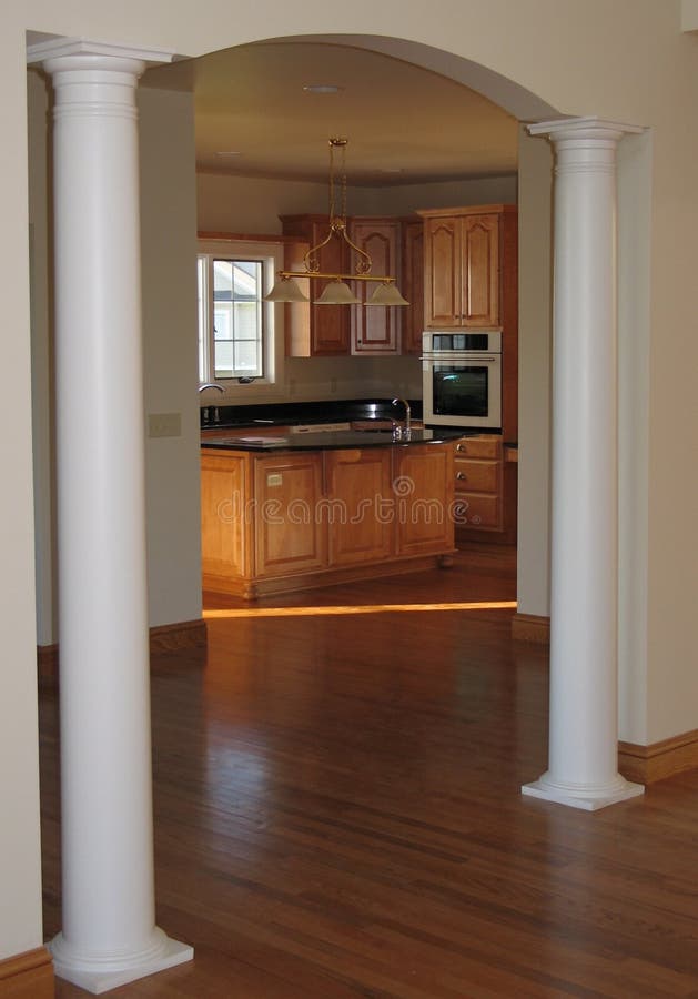 Columned archway stock image. Image of interior, luxury - 1578343