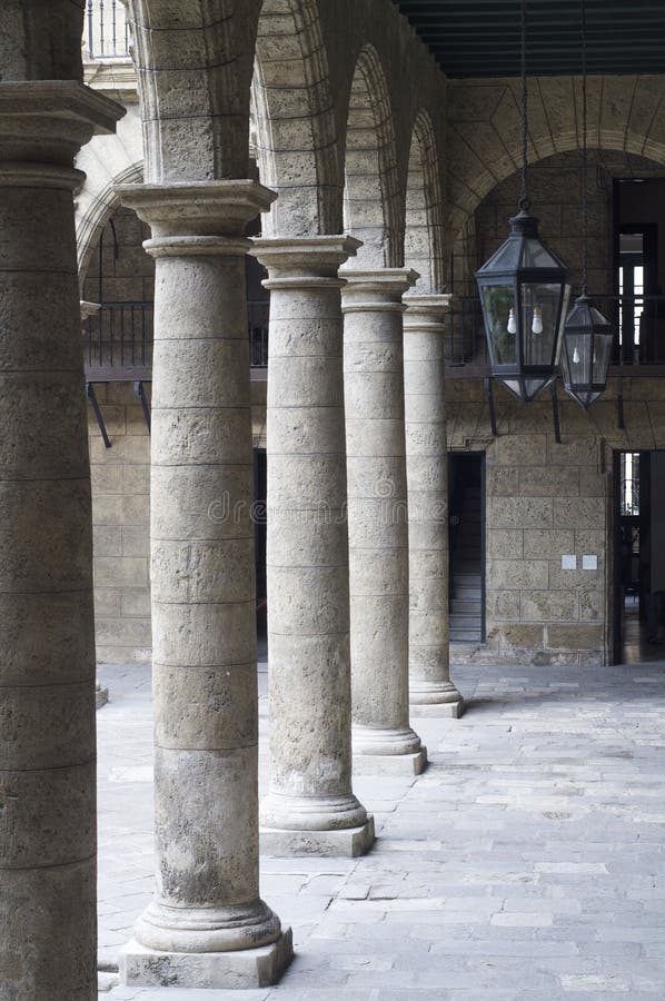 Columns stock photo. Image of building, caribbean, architectonic - 12958466